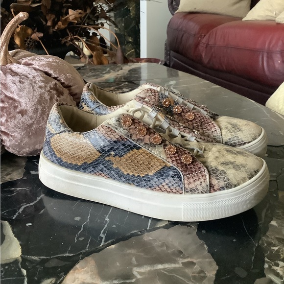 Kurt Geiger | Shoes | Kurt Geiger Mini Junior Liviah Snake Skin Leather ...